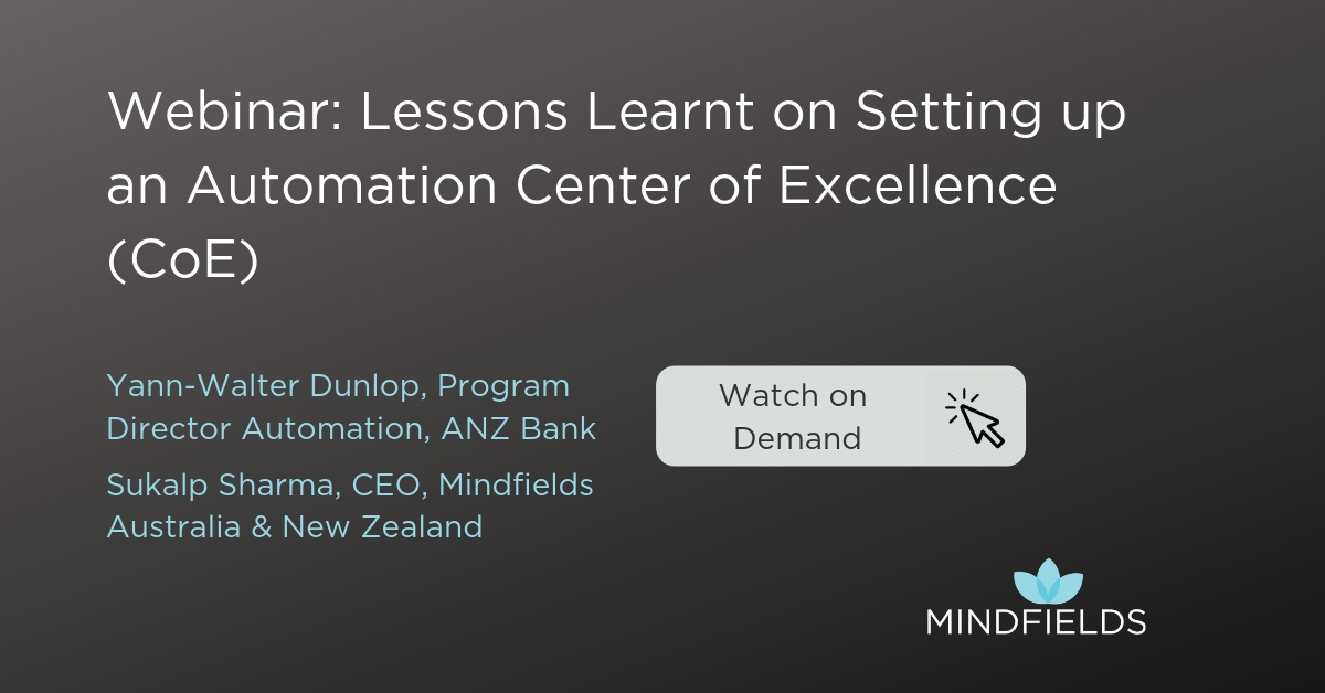 Automation Centre of Excellence at ANZ Bank | Webinar