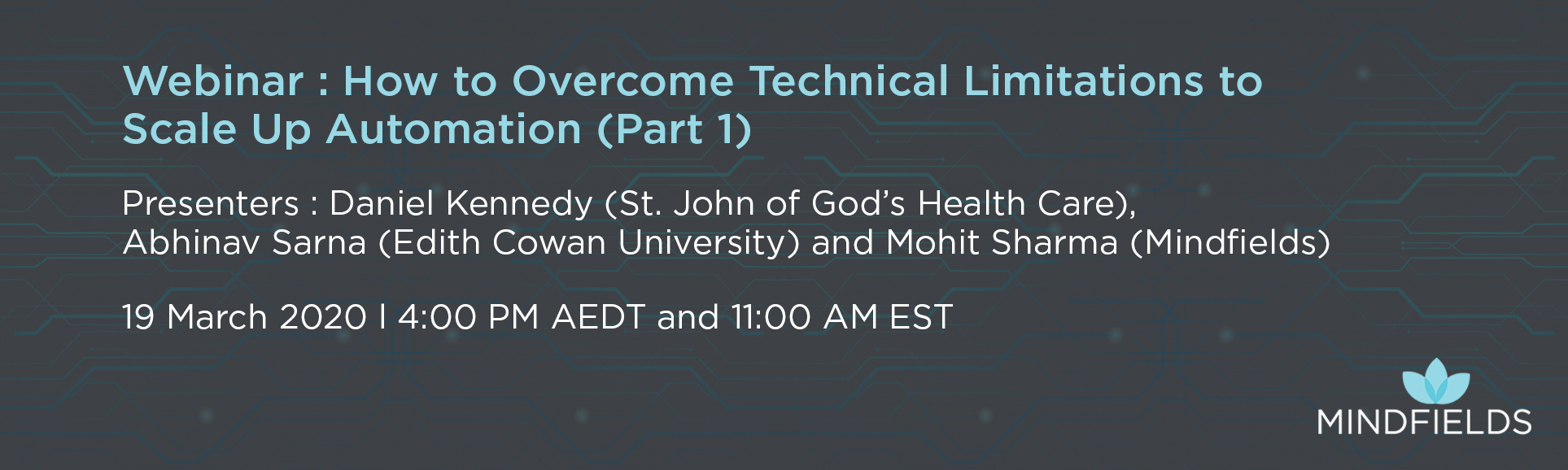 Technical Limitations for Automation | Webinar By Mindfields